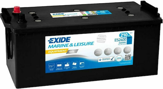 Exide Μπαταρία Σκάφους ES2400 Equipment GEL Marine & Leisure (210Ah ...